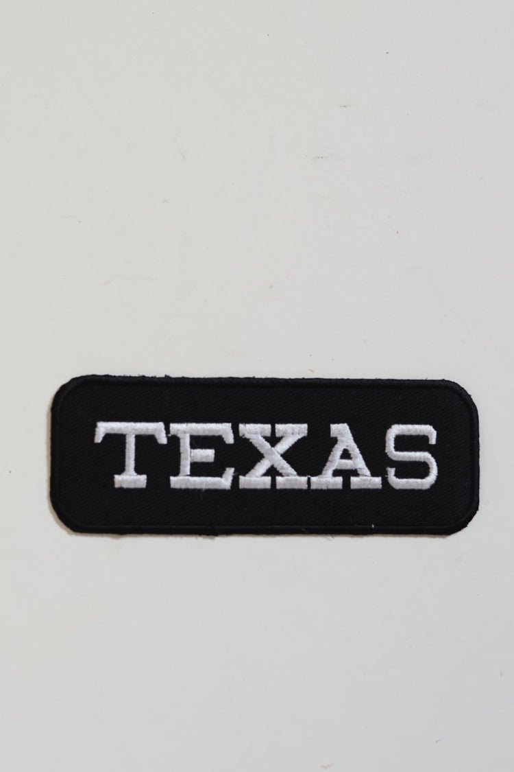 Black and White "Texas" Patch – Flea Style
